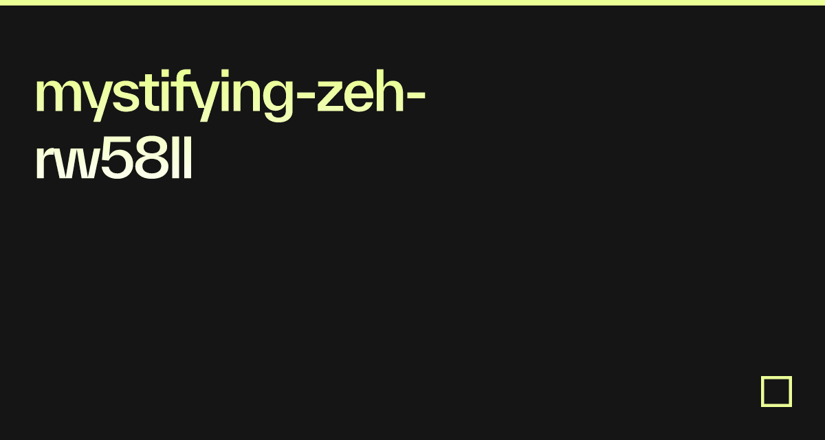 mystifying-zeh-rw58ll - Codesandbox