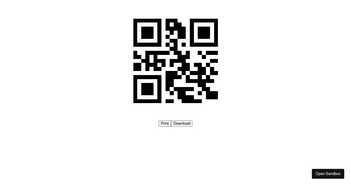 qrcode - Codesandbox