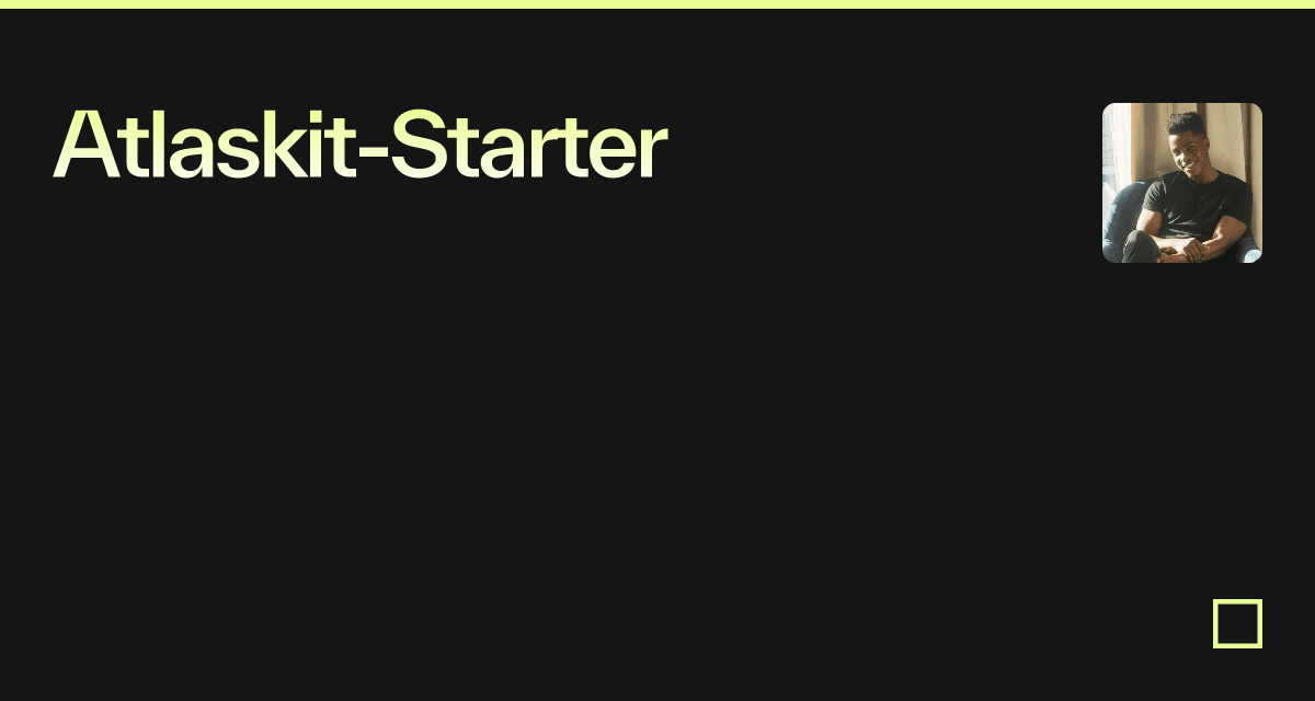 Atlaskit-Starter - Codesandbox