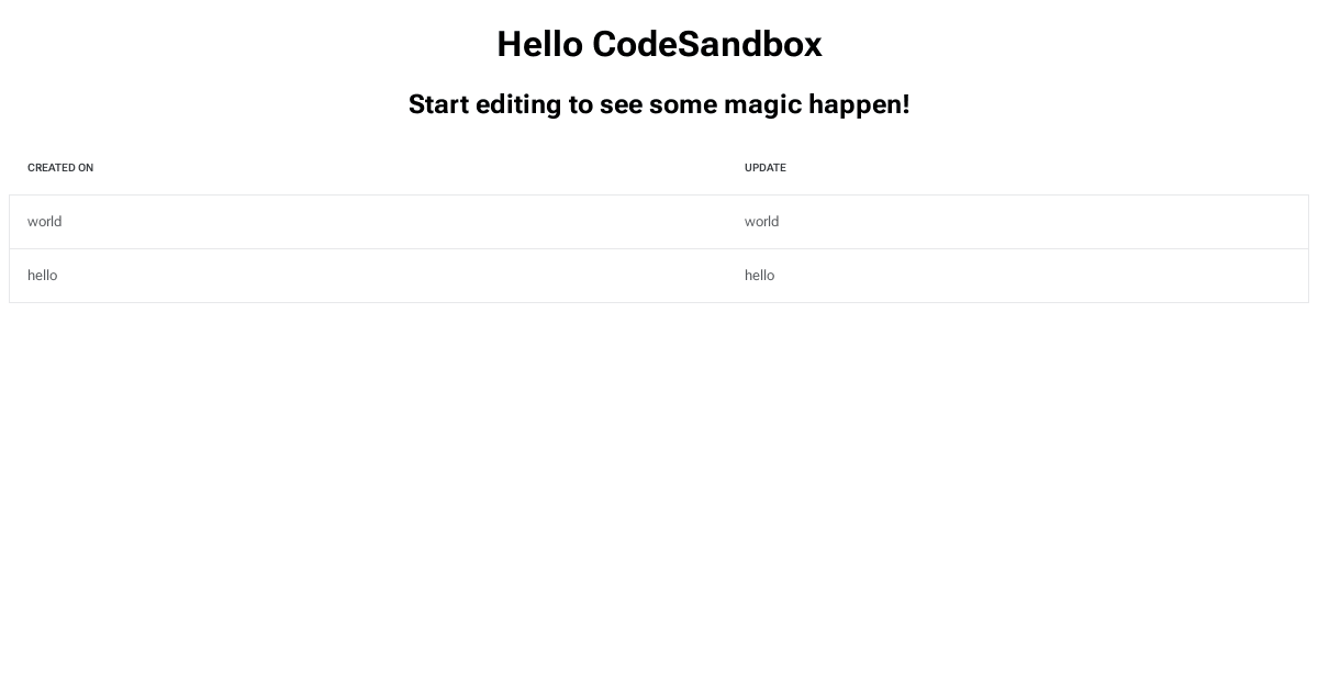 React - TS - Cunningham - Datagrid key problem - Codesandbox