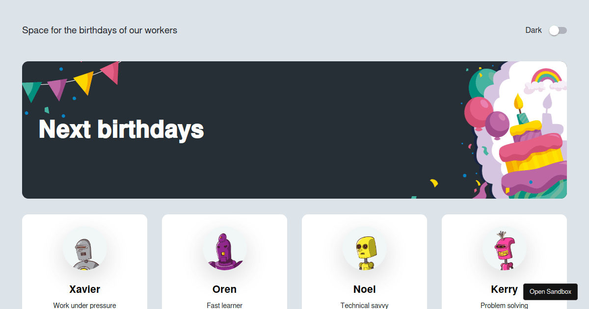 Birthday layout card with masonry - Codesandbox Birthday layout card with masonry - Codesandbox