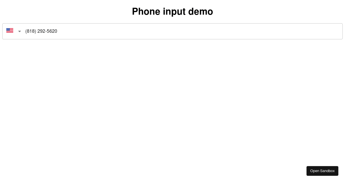 Mui Phone Input Forked Codesandbox