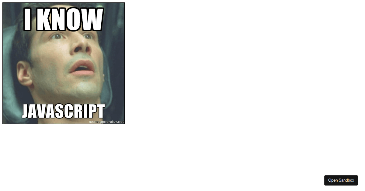 canvas image - Codesandbox