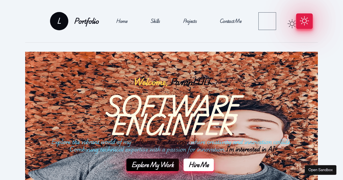 Portfolio - Codesandbox