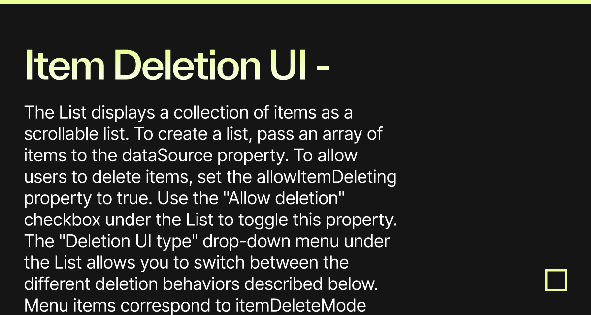Item Deletion Ui Devextreme List Forked Codesandbox 0160