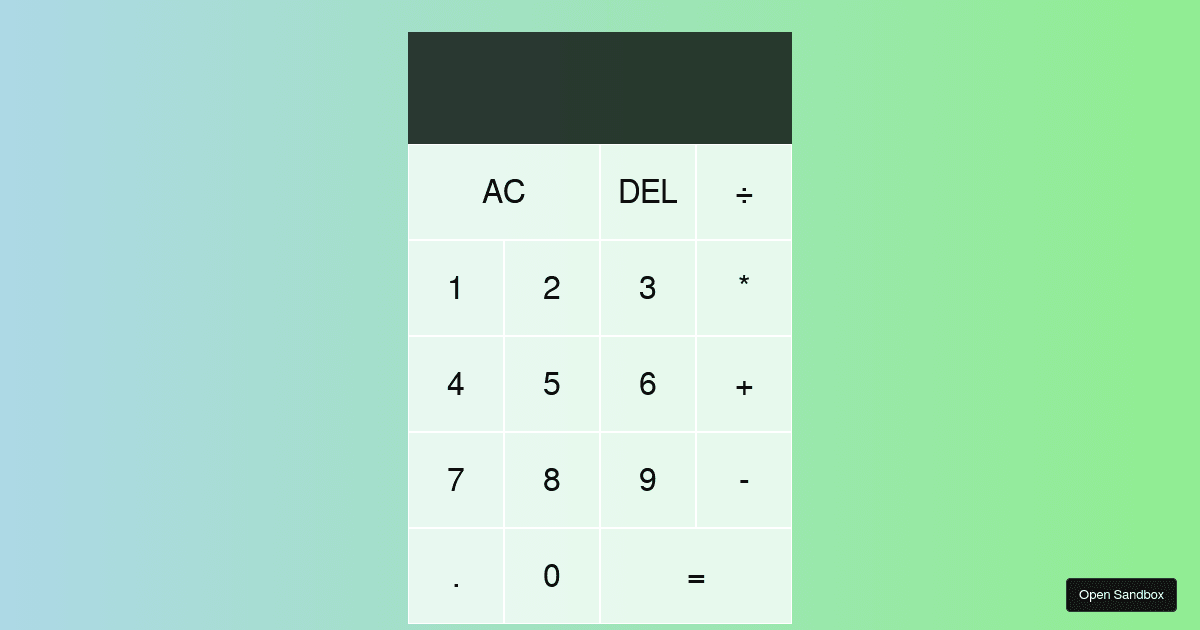 calculator - Codesandbox