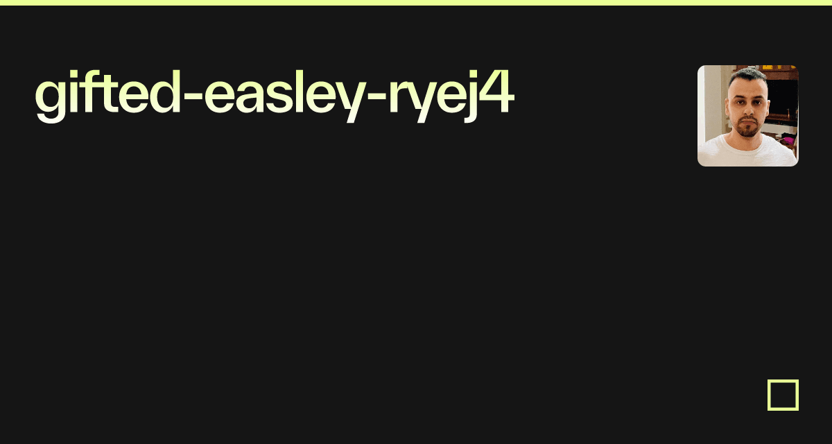 gifted-easley-ryej4 - Codesandbox