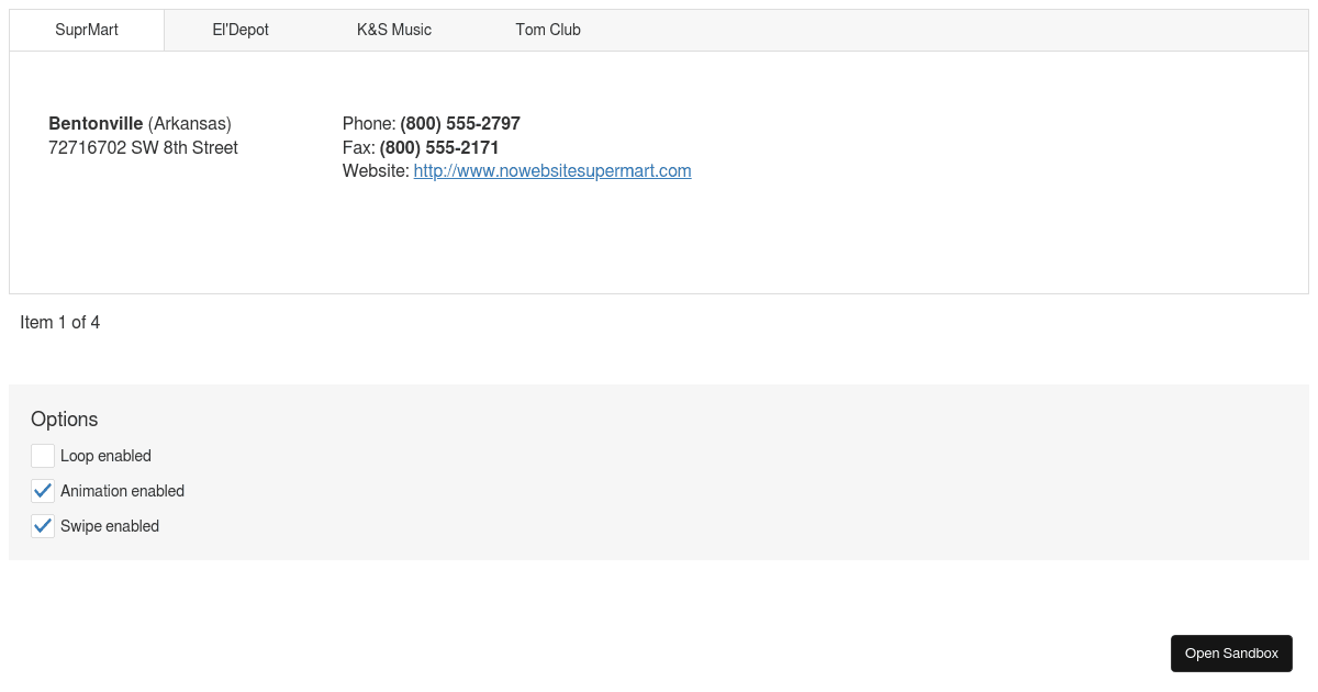 Overview Devextreme Tab Panel Codesandbox