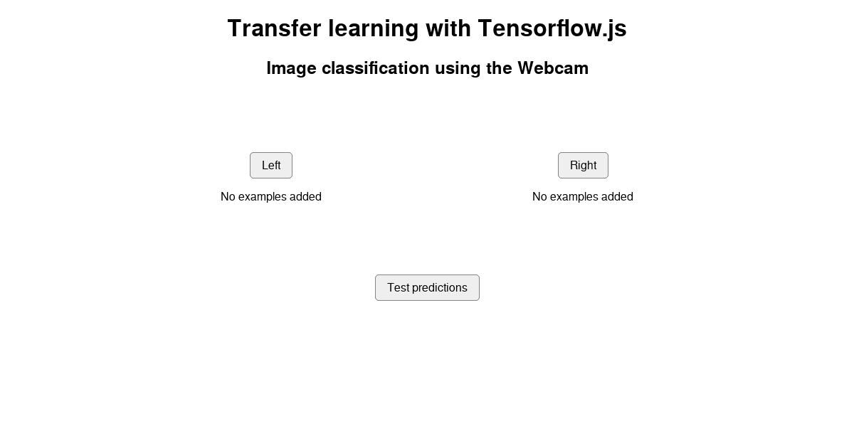 Tfjs Transfer Learning Codesandbox