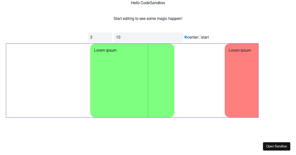 ScrollSnap Carousel with drag and drop and hooks - Codesandbox