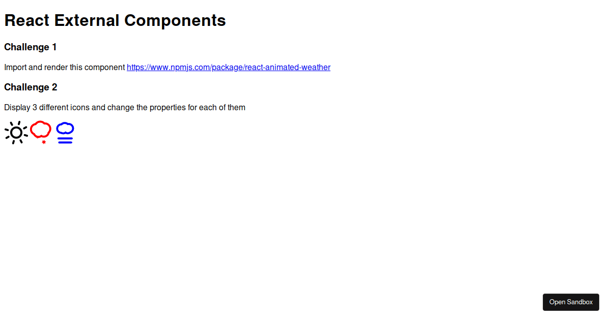 React External Components (forked) - Codesandbox
