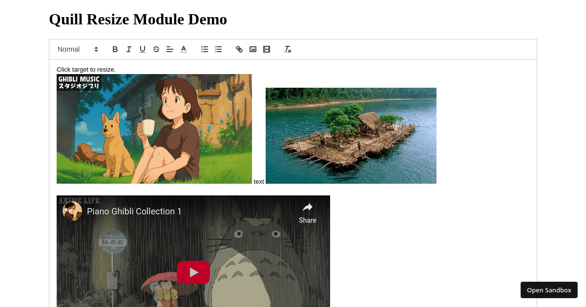 quill-resize-module demo (forked) - Codesandbox