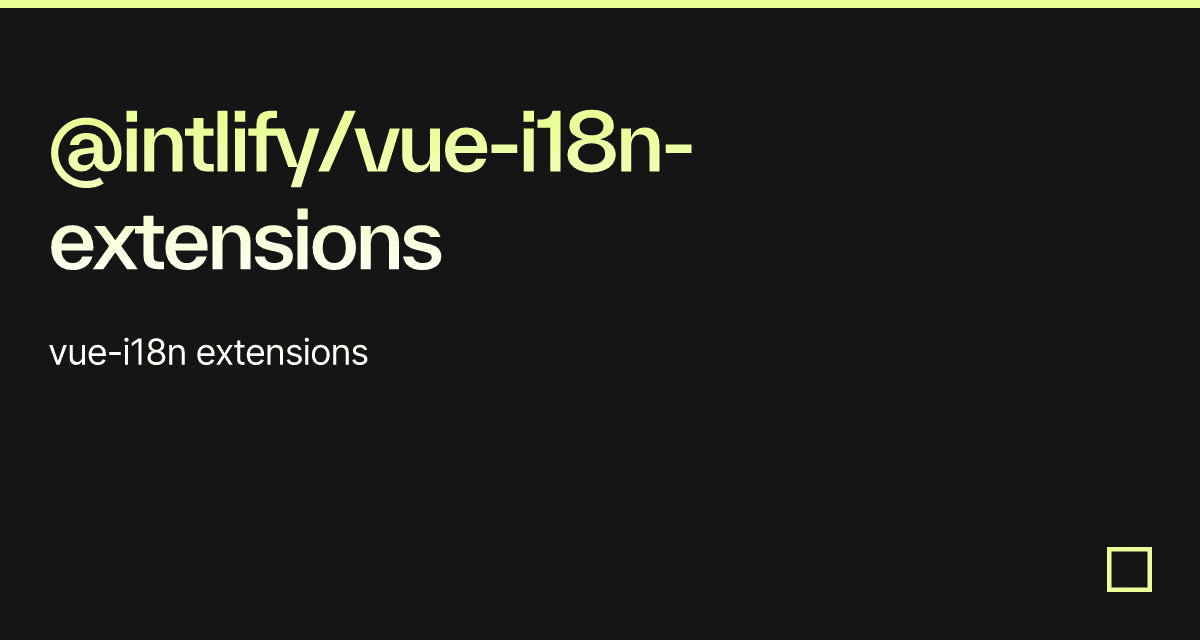 @intlify/vue-i18n-extensions - Codesandbox