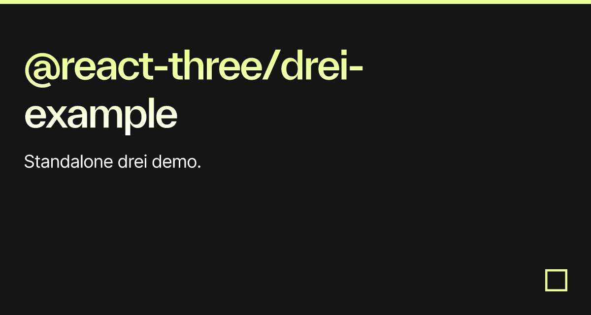@react-three/drei-example - Codesandbox