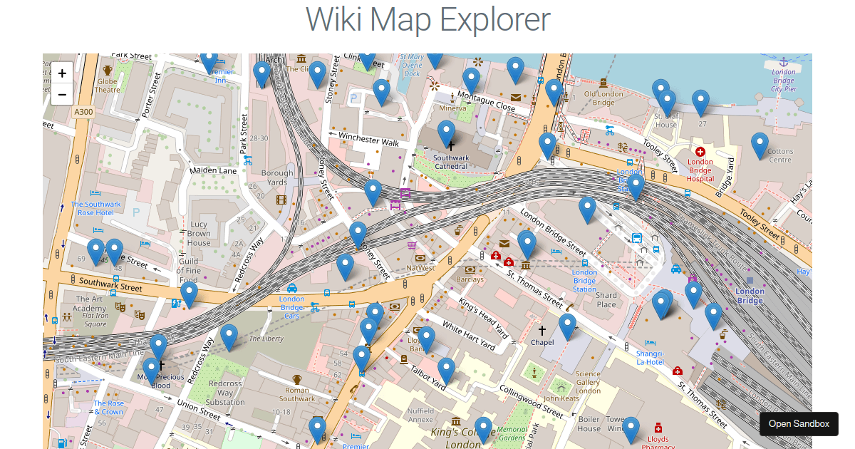 leaflet page example - Codesandbox