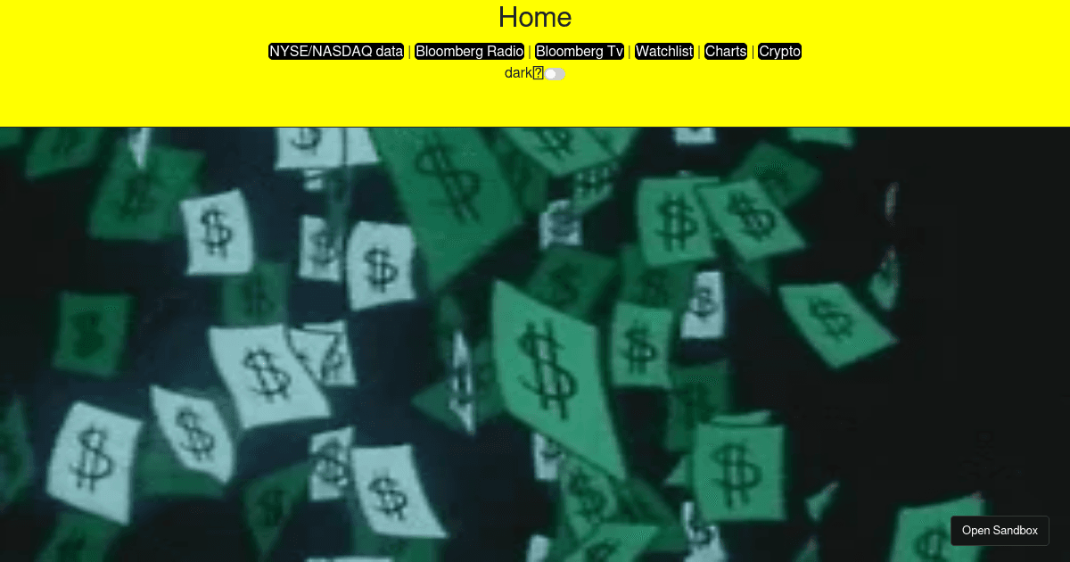 Stock-market-site - Codesandbox