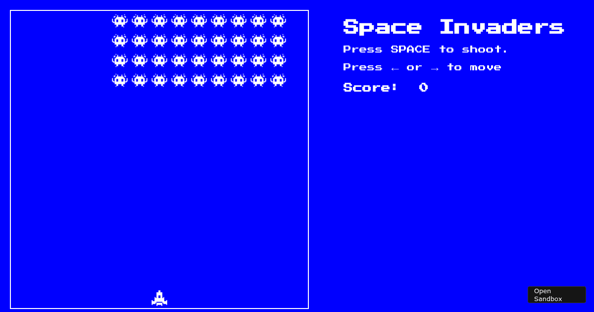 space-invaders - Codesandbox
