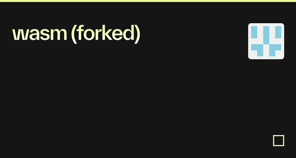 wasm (forked) - Codesandbox