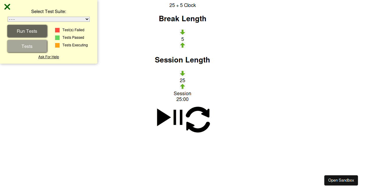 pomodore-timer - Codesandbox