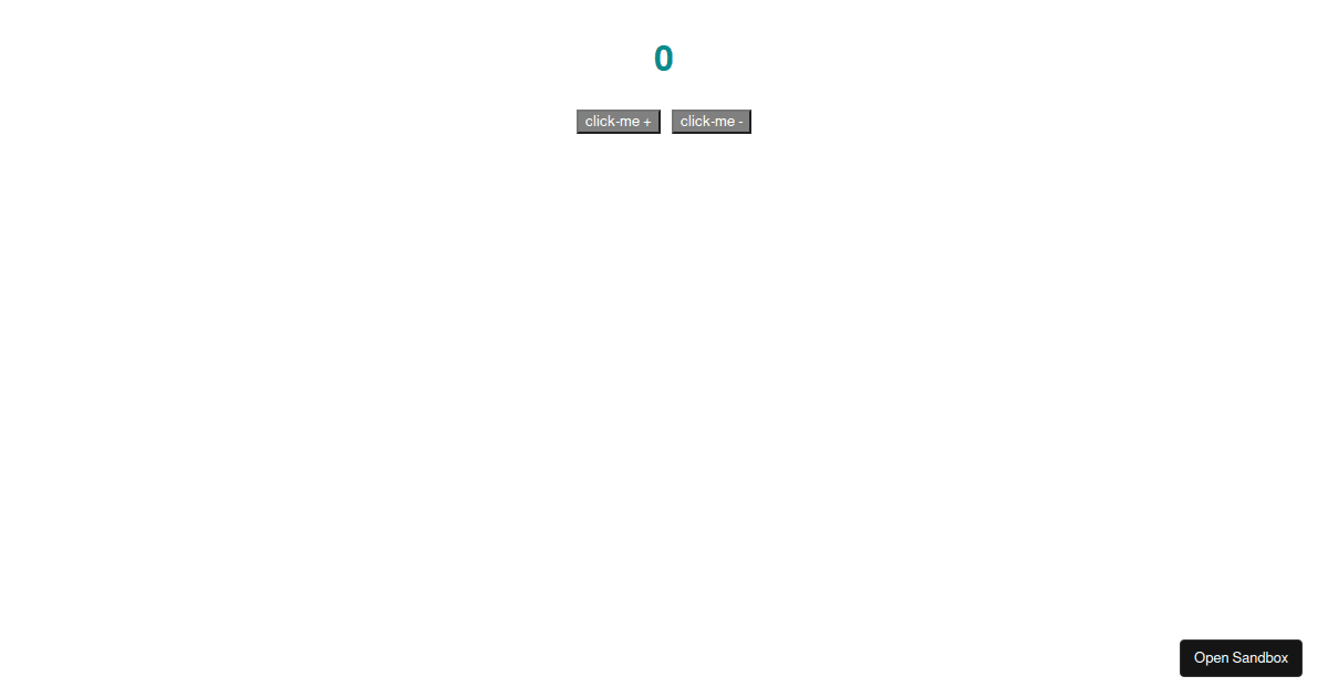 Count React App Codesandbox