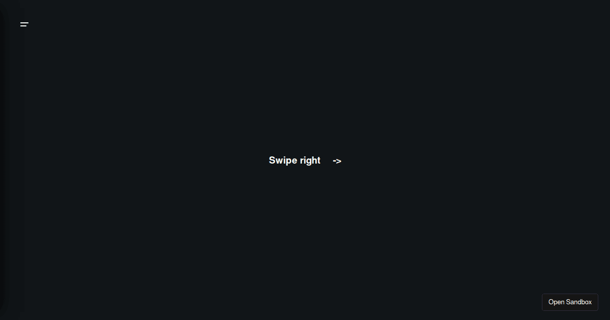 framer-motion sidebar - Codesandbox