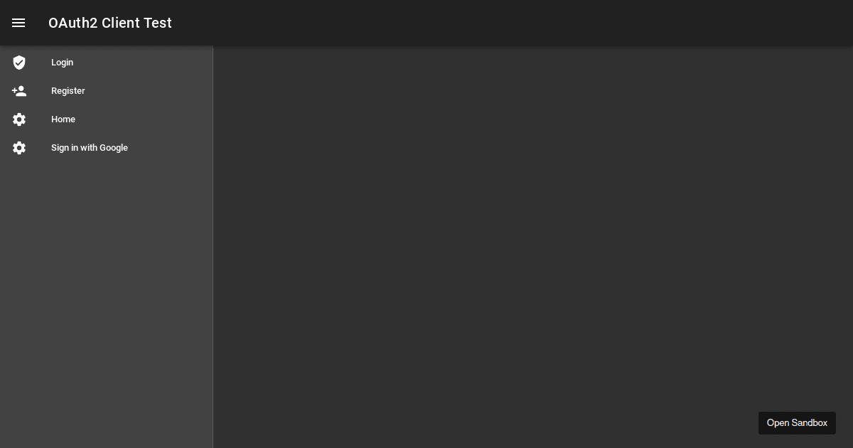 Vue OAuth2 Client (forked) - Codesandbox