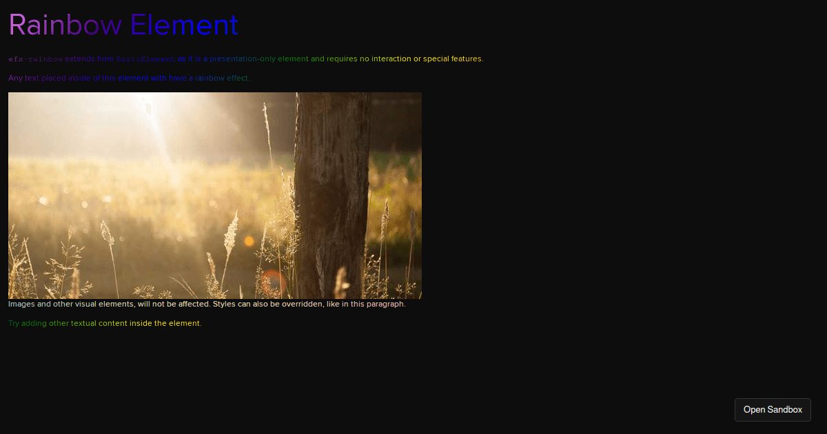 Element Types - Codesandbox