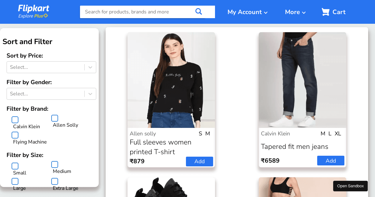 flipcart-clone - Codesandbox