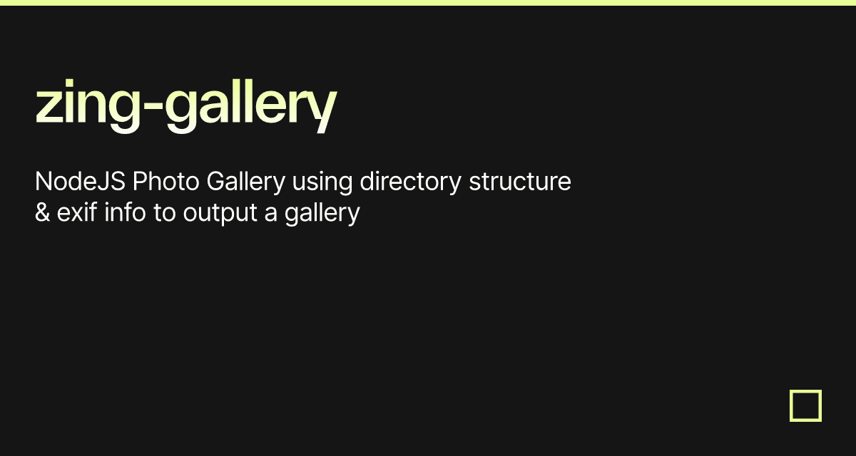 zing-gallery - Codesandbox
