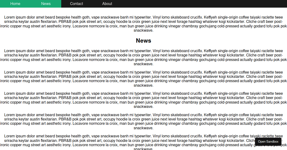 ScrollSpy - Codesandbox