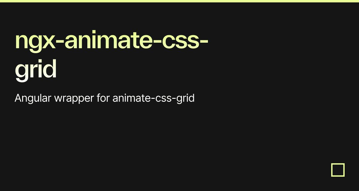 ngx-animate-css-grid - Codesandbox