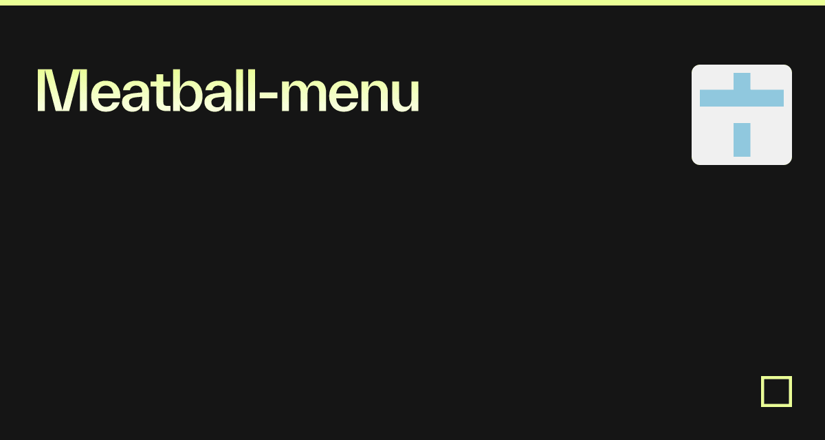 Meatball-menu - Codesandbox