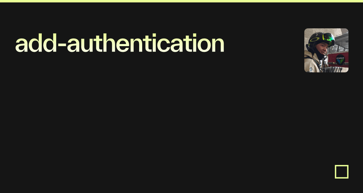 add-authentication - Codesandbox