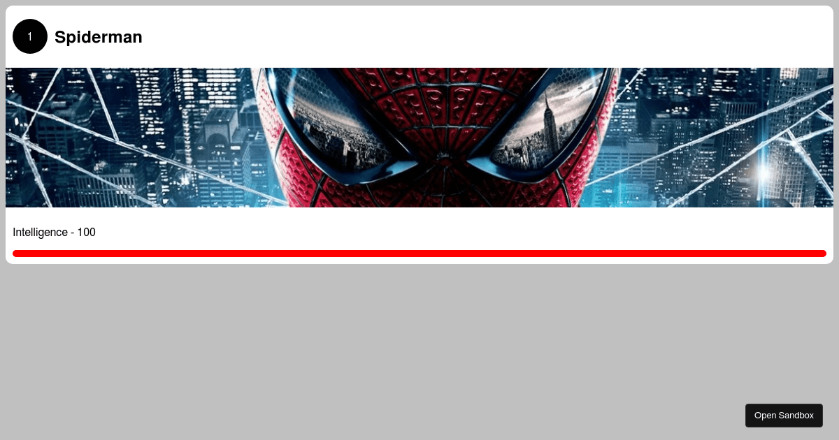 SuperHero - Codesandbox