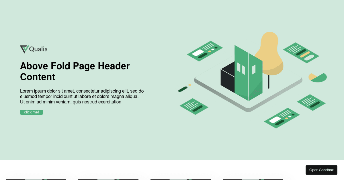 Landing page html/css (forked) - Codesandbox