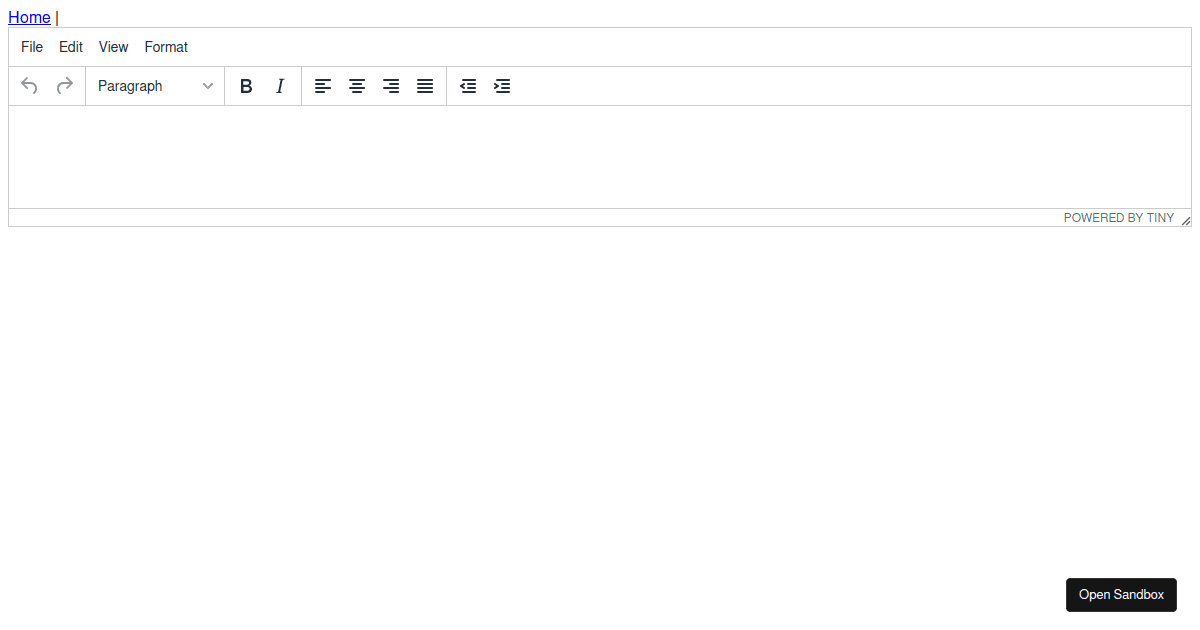 Tinymce Paste Bug Codesandbox