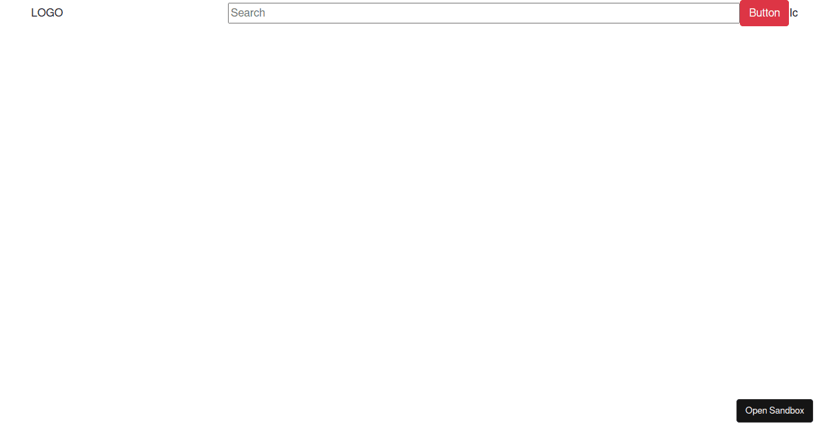 Responsive Bootstrap Navbar With Search Input Codesandbox