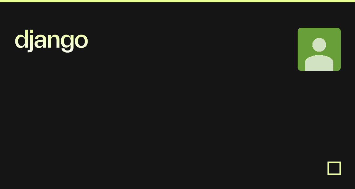 django - Codesandbox