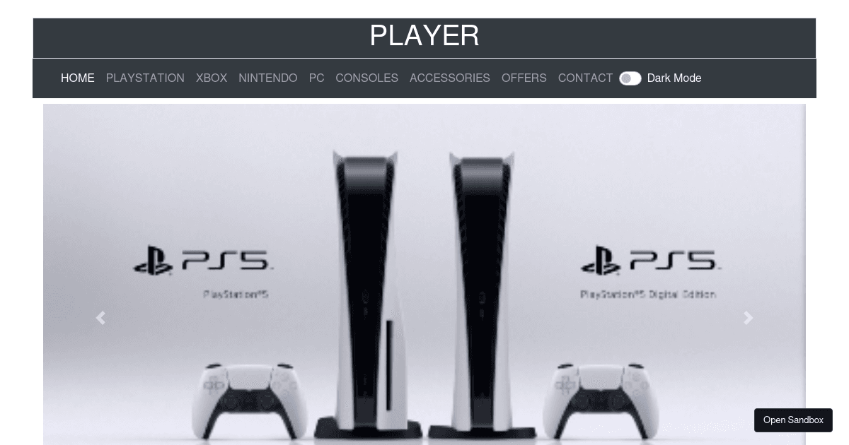 PLAYER - Codesandbox