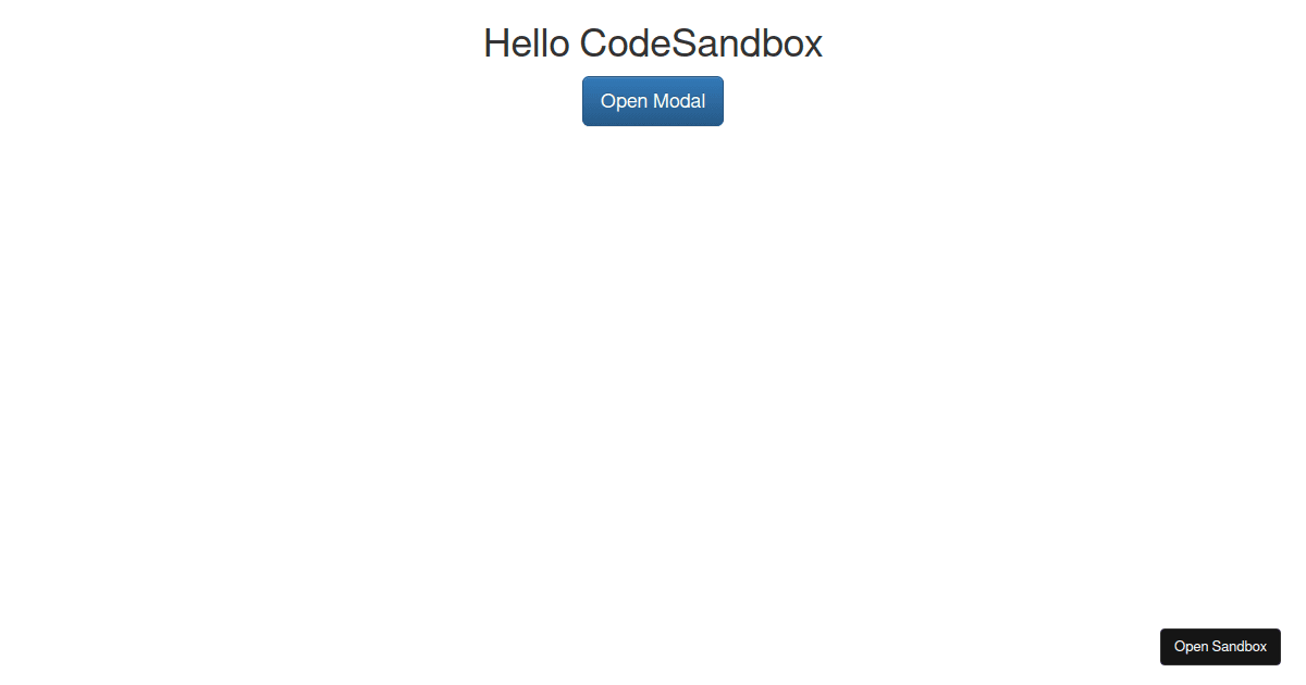 close modal bootstrap - Codesandbox