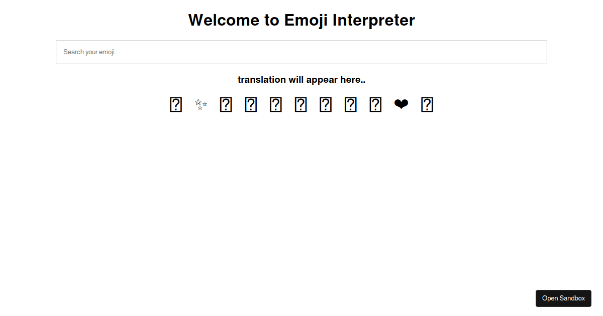 react-app-emoji - Codesandbox