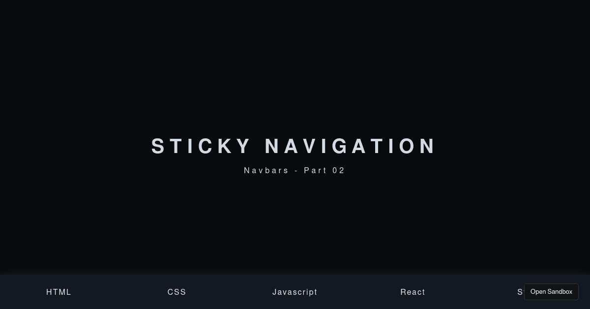 sticky-navbar - Codesandbox