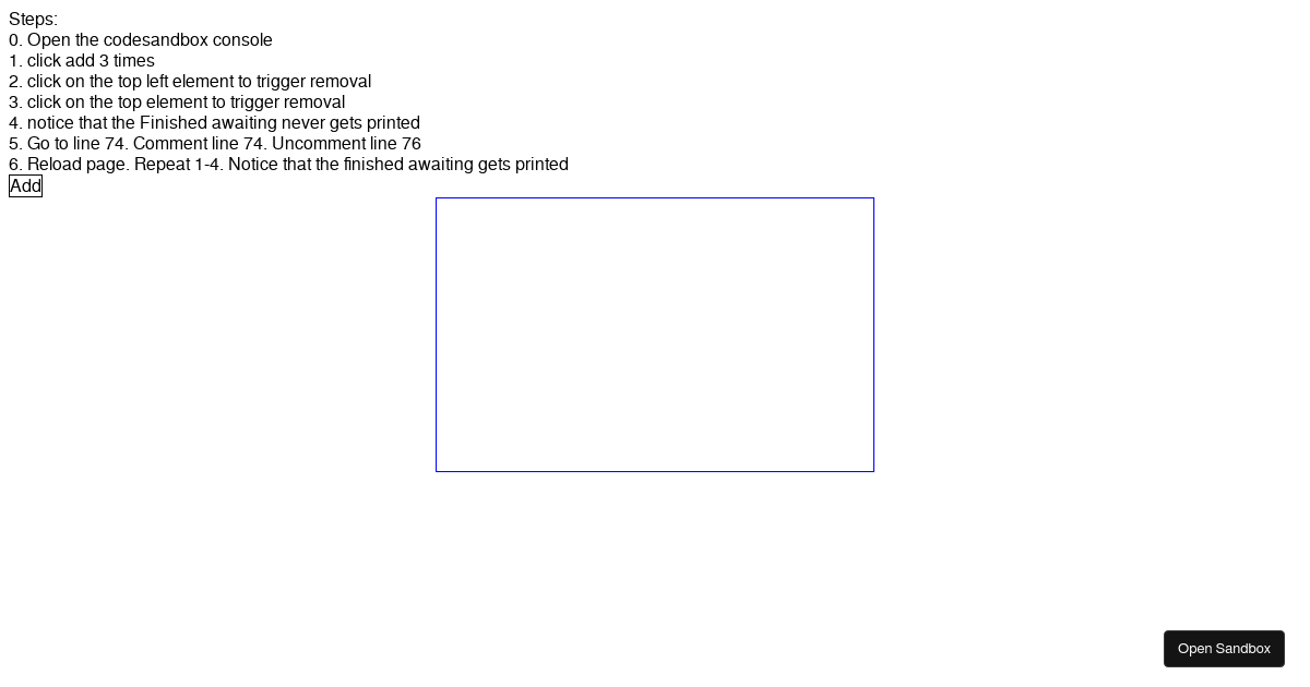 react-spring-reproduce - Codesandbox
