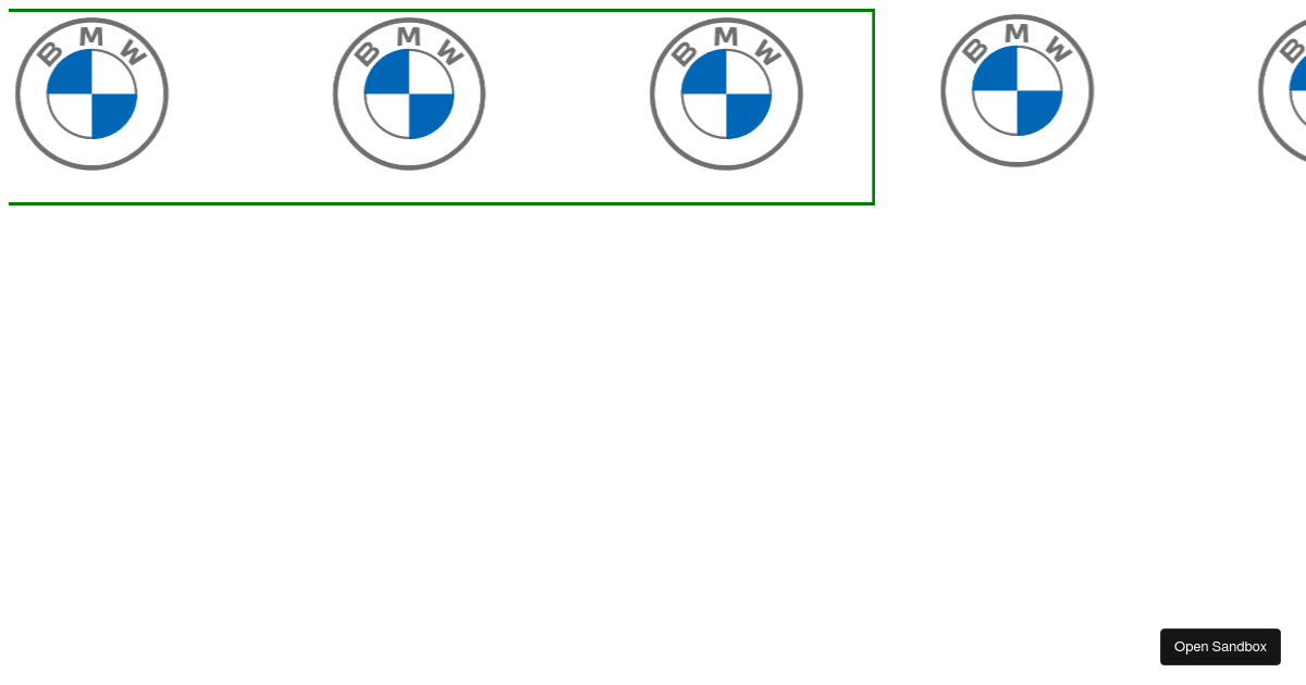 Infinite horizontal auto-scroll (full CSS) (forked) - Codesandbox