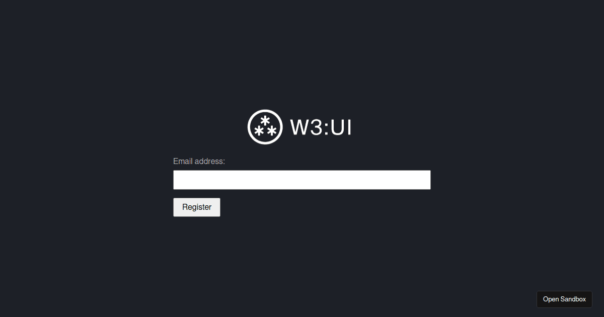 @w3ui/example-react-sign-up-in - Codesandbox