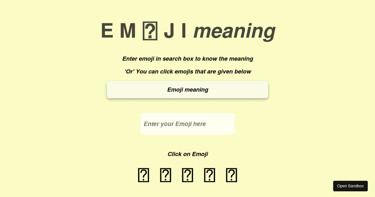 emoji-app - Codesandbox