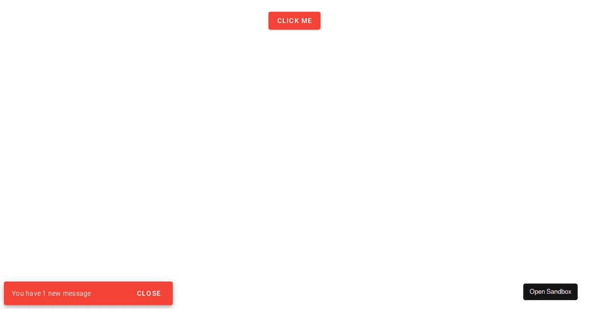 v-snackbars with increase badge - Codesandbox