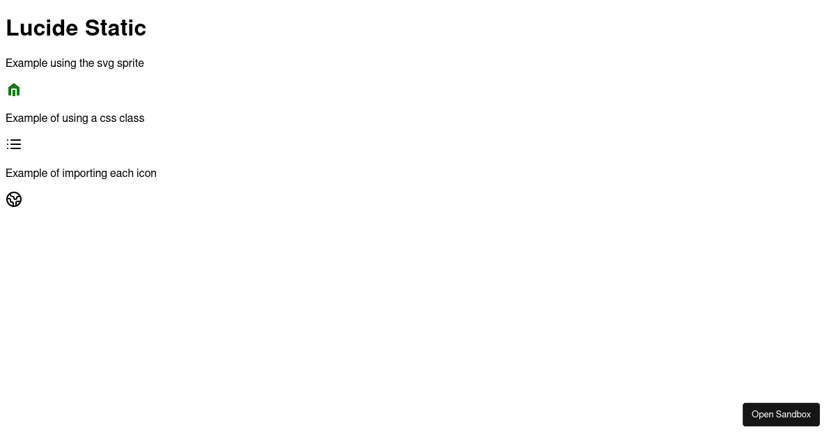 Using the svg sprite (forked) - Codesandbox