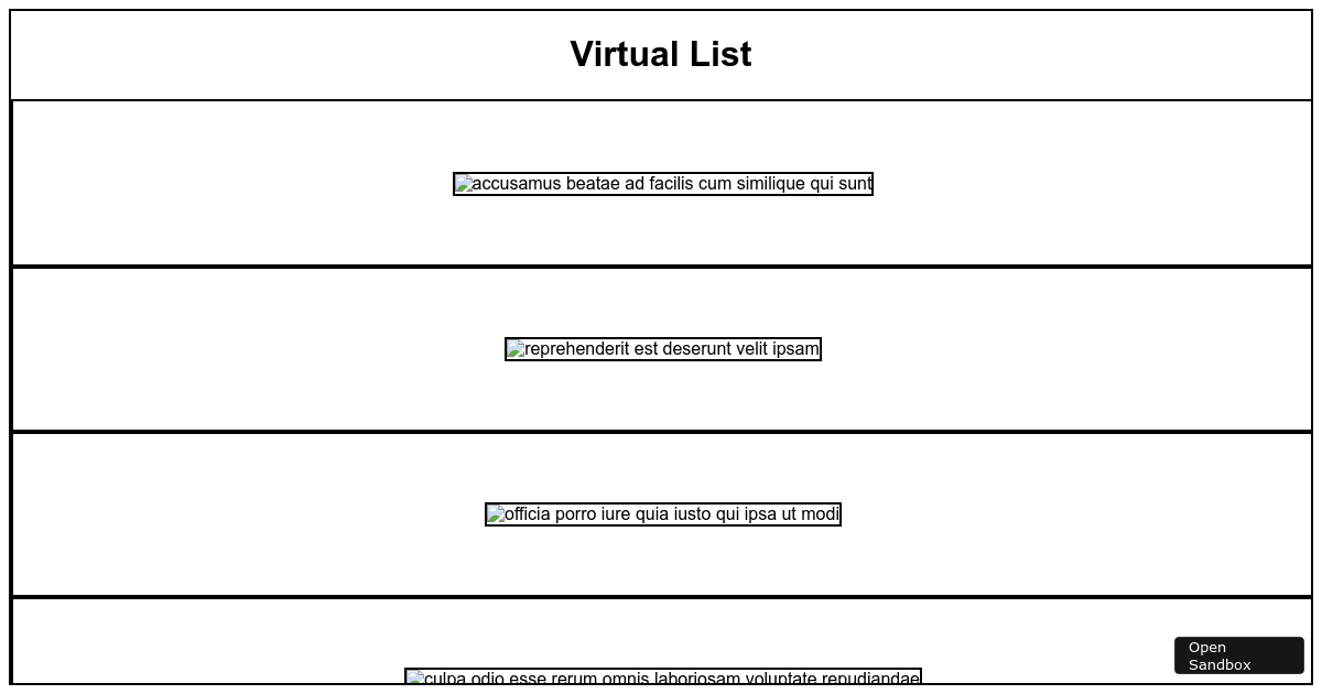 virtual-list - Codesandbox