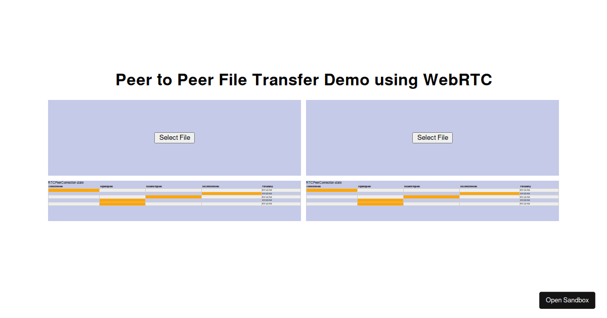 file-transfer-webrtc - Codesandbox